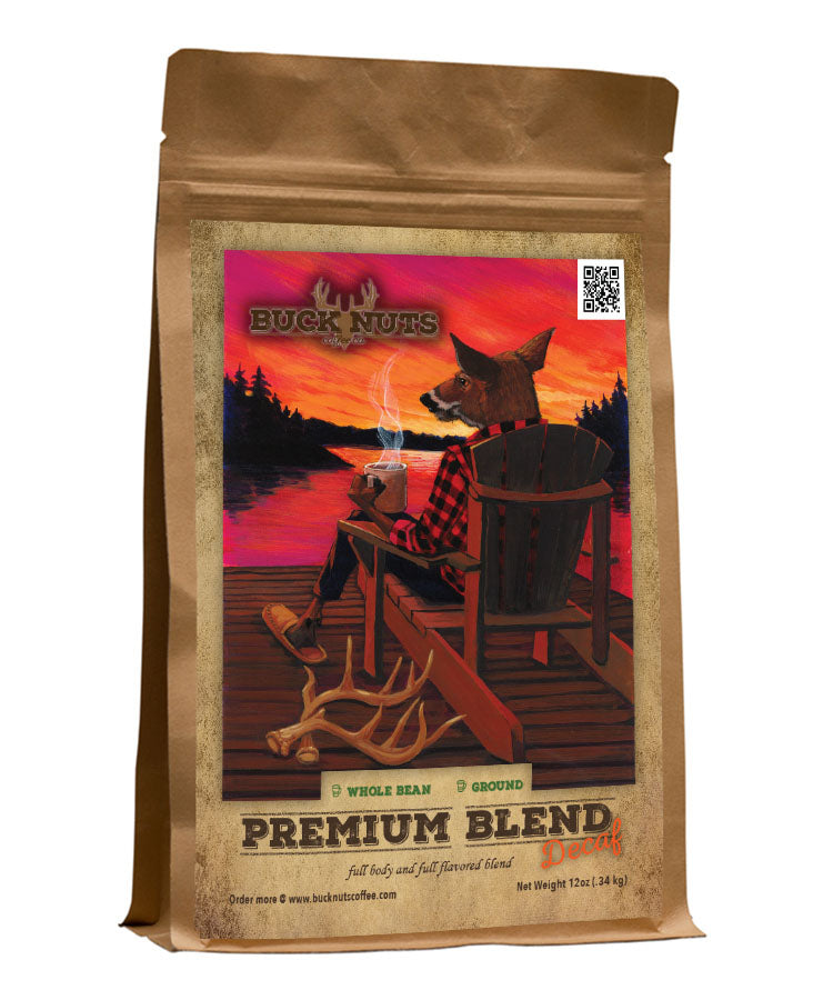 Buck Nuts Coffee Company Decaf Premium Blend – Bucknuts Coffee