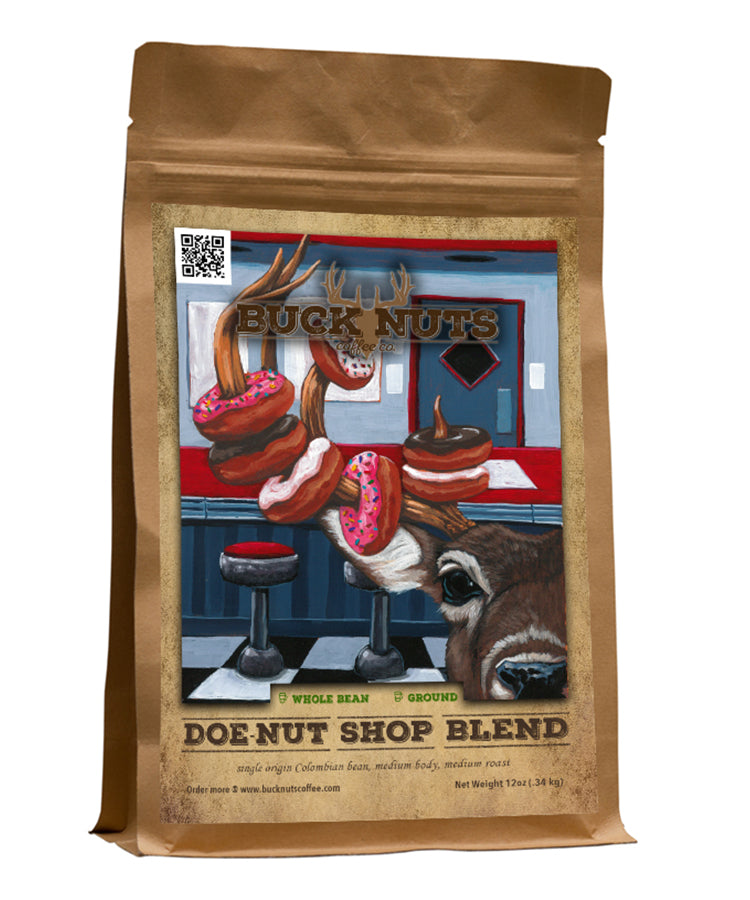 Buck Nuts Coffee Company Doe-Nut Shop Blend – Bucknuts Coffee