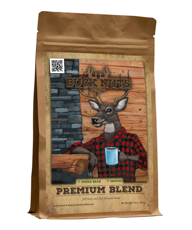 Buck Nuts Coffee Company Premium Blend – Bucknuts Coffee